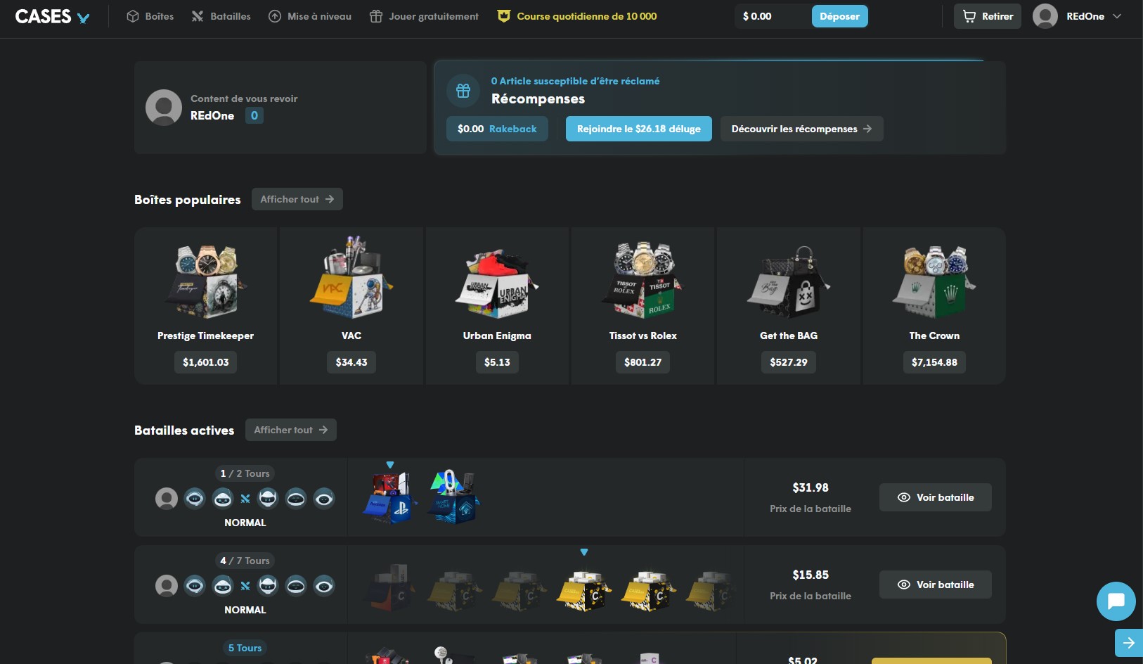 Cases.GG(Avis 2024) : Mystery boxes et bonus